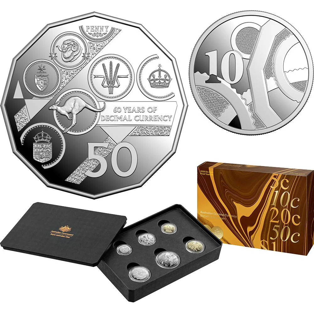 2026 60th Anniversary of Decimal Currency Proof Six-Coin Year Set ...