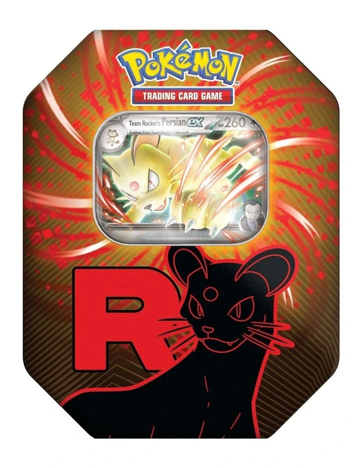 Pokemon TCG - Team Rocket Tin - Persian ex – Pocket Treasures Coins and ...
